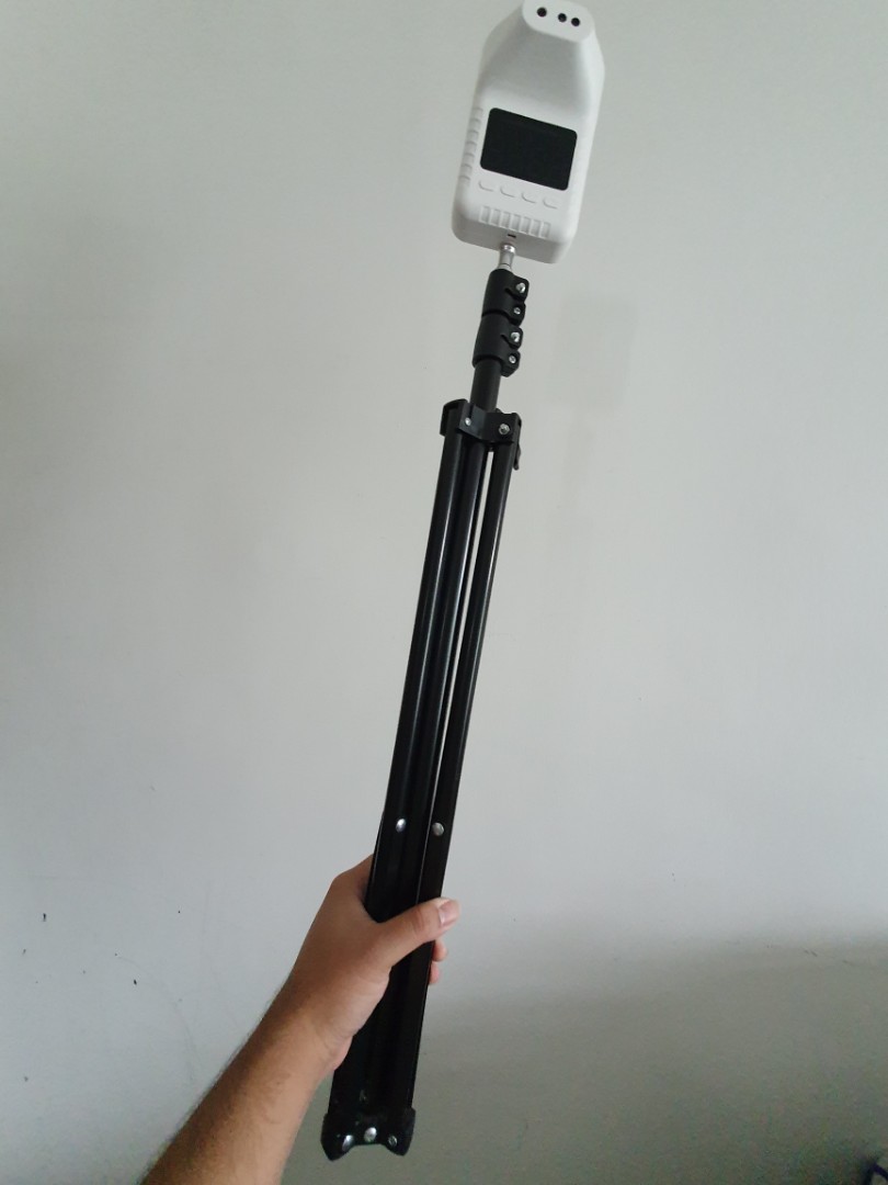 Infrared Thermometer + Adjustable Tripod Stand, Health & Nutrition ...