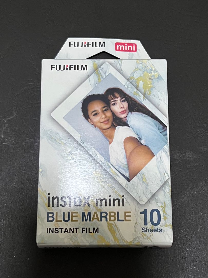 Instax Mini Blue Marble Instant Film, Photography, Cameras on Carousell