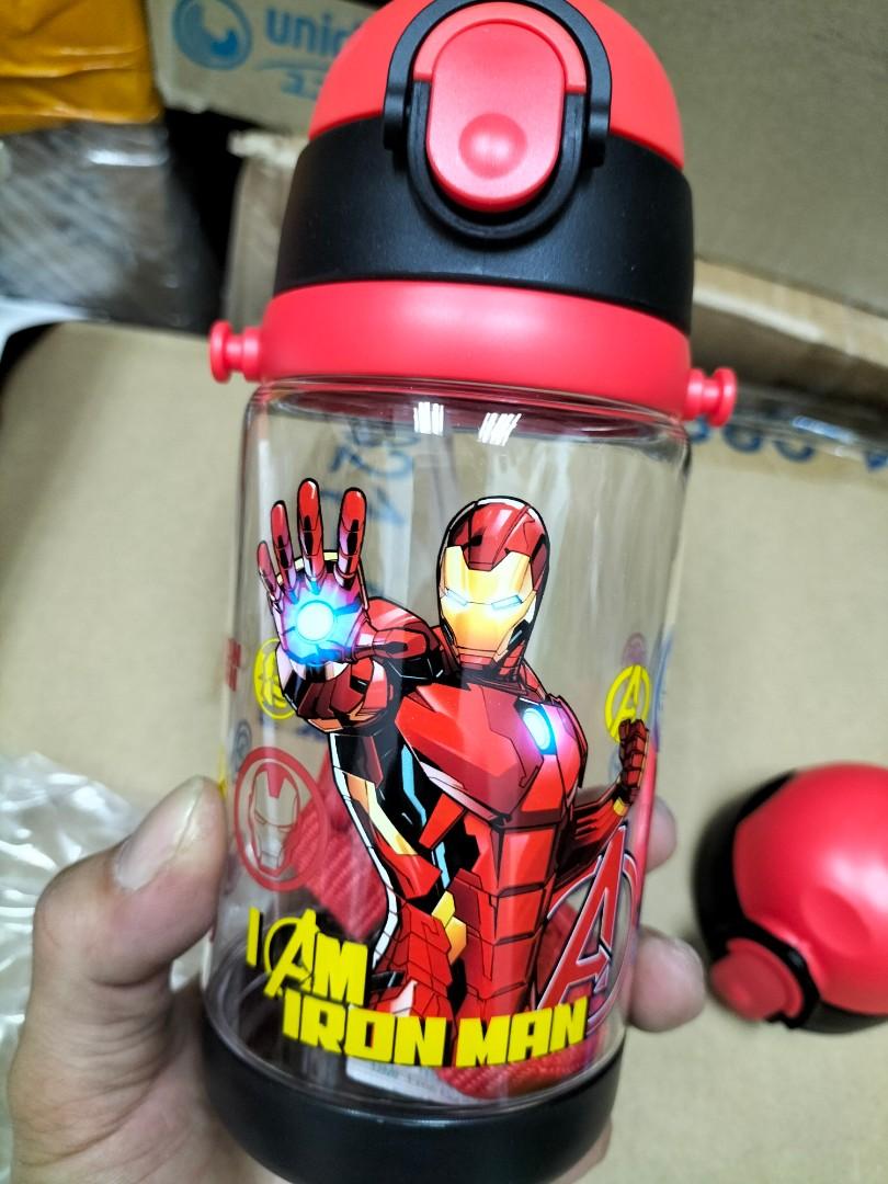 Iron Man water bottle for kids. 520ml, Furniture & Home Living ...