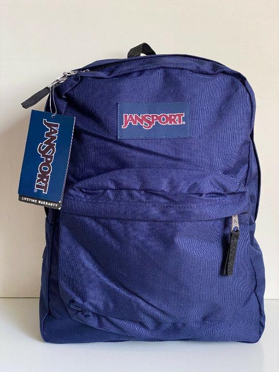 JANSPORT SUPERBREAK NAVY BLUE MOONSHINE SCHOOL TRAVEL BACKPACK BAG SALE ...