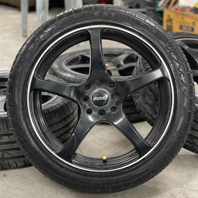 K2 racingline 17 inch sport rim Waja tyre 70%, Auto Accessories on ...