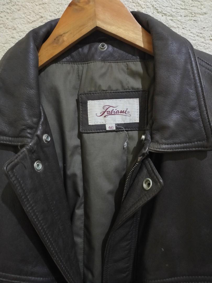 Leather Jacket Vintage Fabiani (Mens), Women's Fashion, Coats, Jackets ...