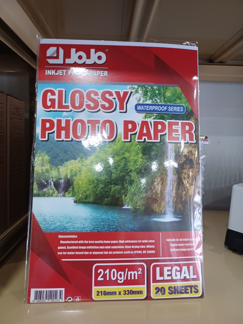 Legal size photopaper glossy 210gsm, Everything Else, Others on Carousell