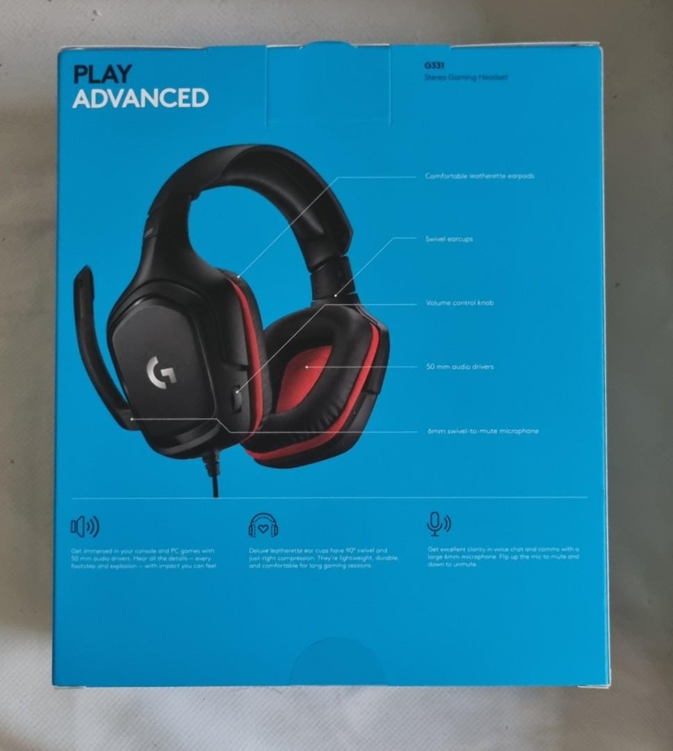Logitech G331 Stereo Gaming Headset, Audio, Headphones & Headsets on ...