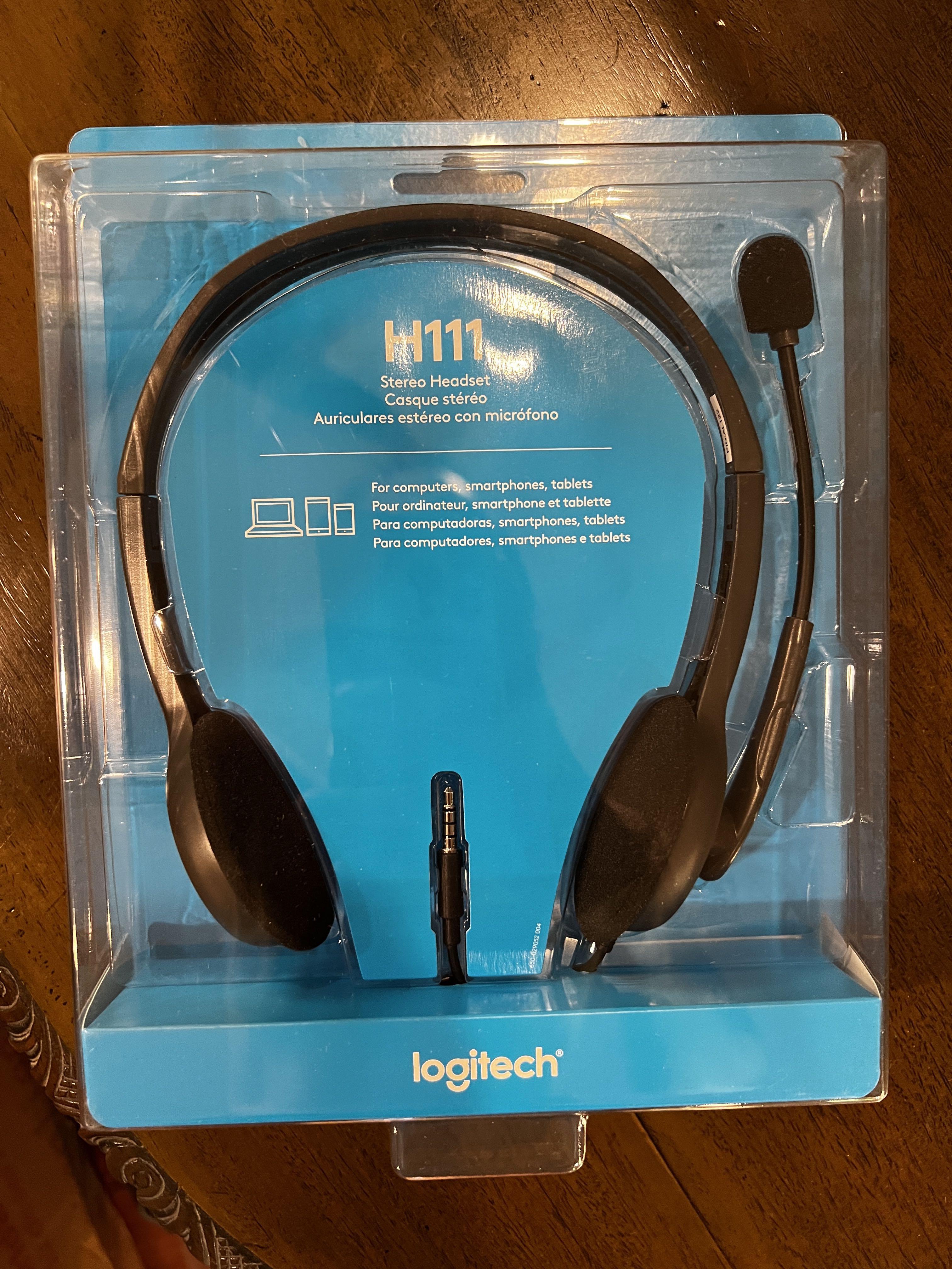 Logitech H111 headphone -50% off, Audio, Headphones & Headsets on Carousell
