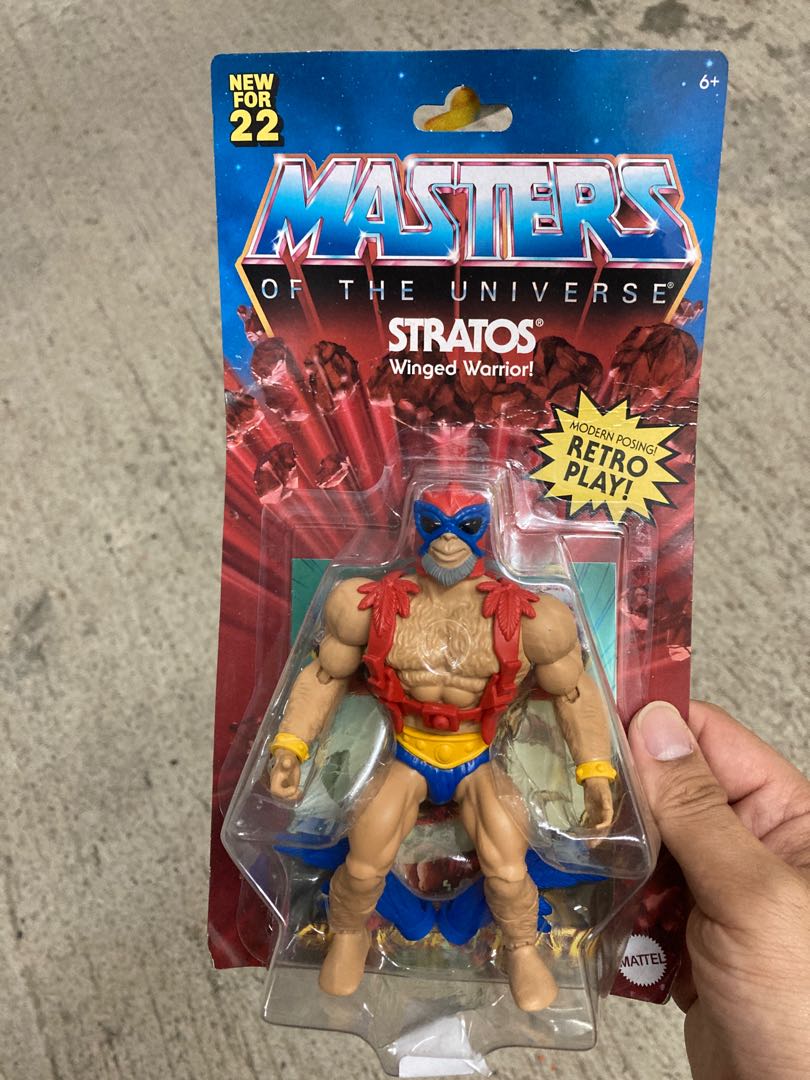 Masters of the universe Origins Stratos Mini Comic version, 興趣及遊戲, 玩具 ...