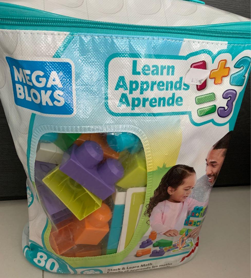 Mega bloks 80 pieces - blocks learn numeric, Babies & Kids, Infant ...