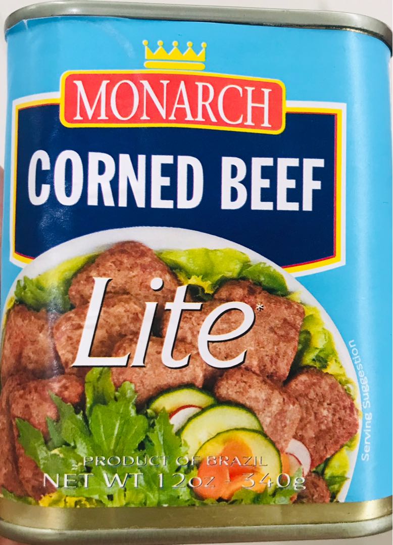 Monarch Corned Beef Lite 340g, Food & Drinks, Packaged & Instant Food ...