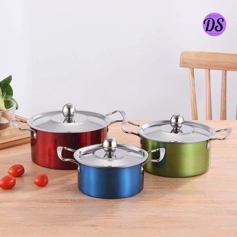 MULTI COLORED POT SET, Furniture & Home Living, Kitchenware & Tableware ...