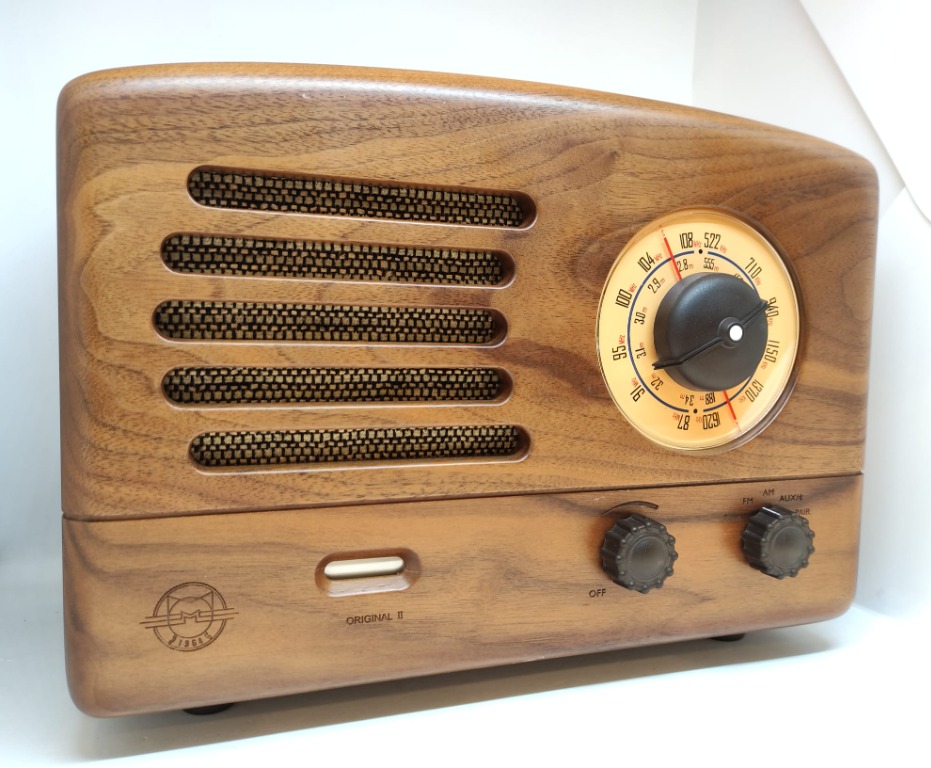 MUZEN Original Ⅱ Retro AM/FM Radio Bluetooth Speaker (Walnutwood ...