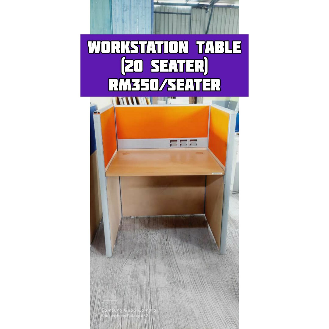 Office Workstation Table Orange Used Furniture.., Furniture & Home ...