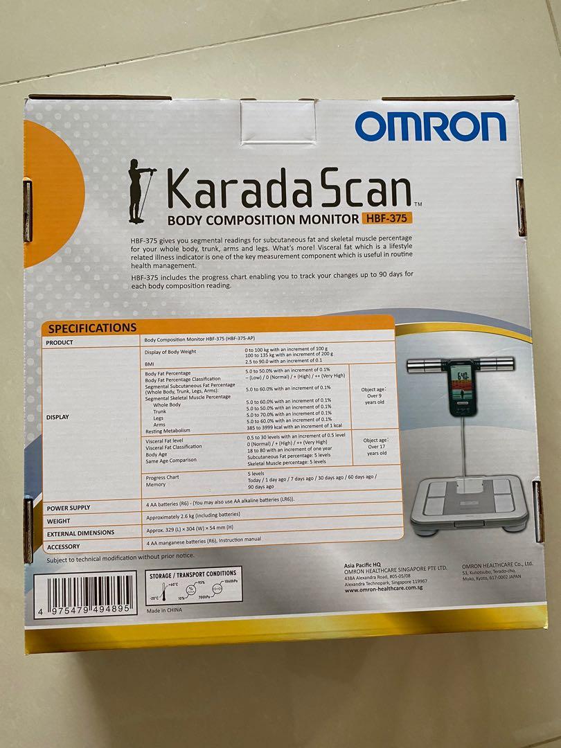Omron Karada Scan HBF-375, Health & Nutrition, Health Monitors ...