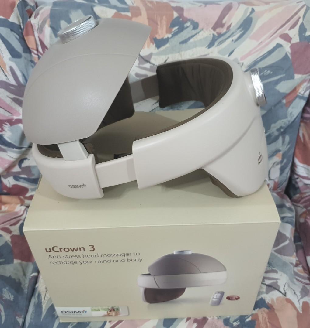 OSIM Anti-Stress head massager Ucrown 3 air :low pump, Health & Nutrition, Massage Devices on ...