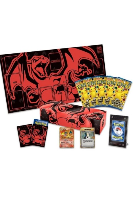 Pokemon TCG Charizard 25th Anniversary Chinese Collection Box, Hobbies ...