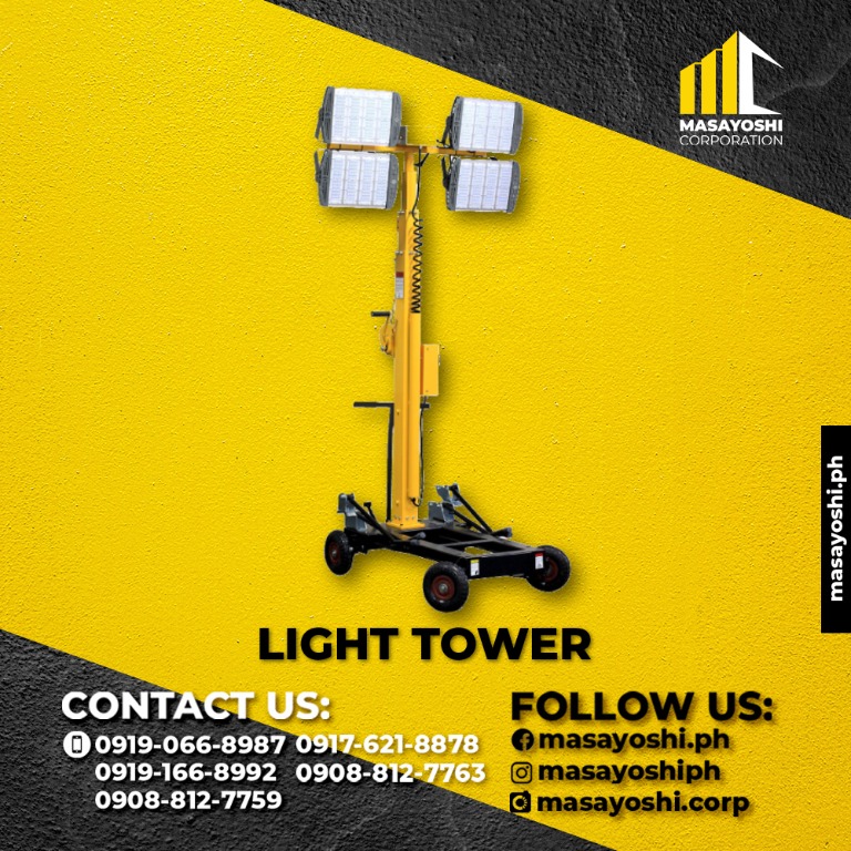 PowerHouse Tower LED Light w/ Winch | Lighting Equipment | LED Light ...