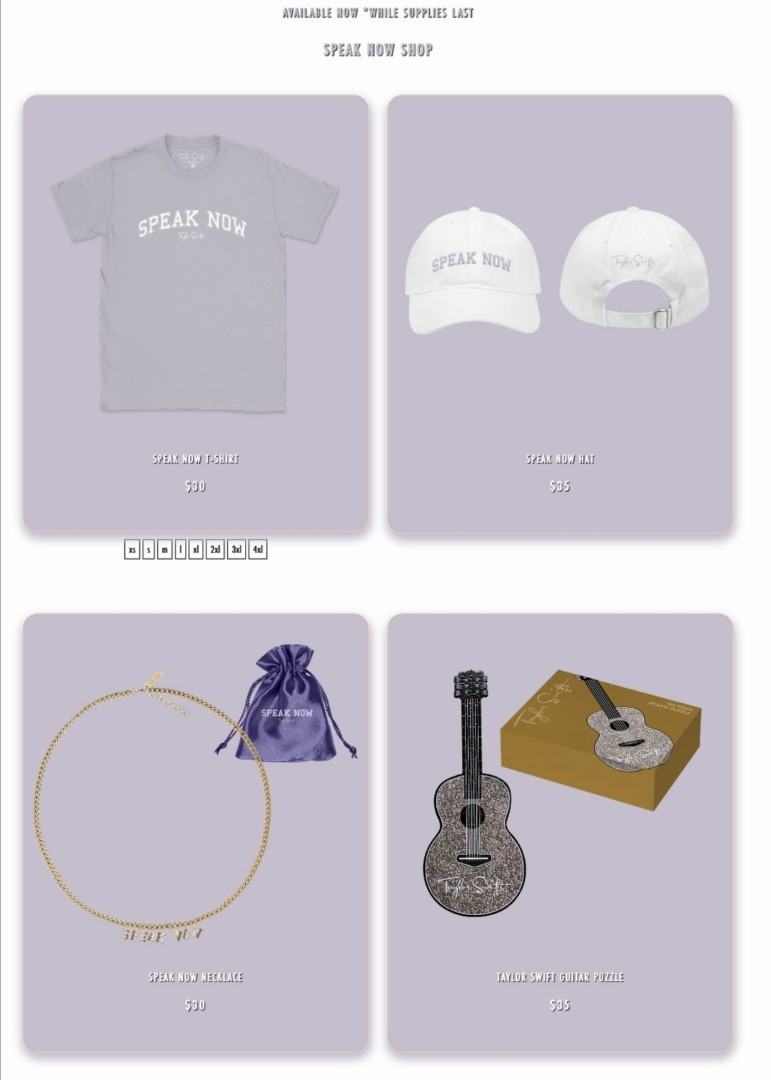 PRE-ORDER!!! Taylor Swift's Fearless Merchandise, Women's Fashion, Tops ...