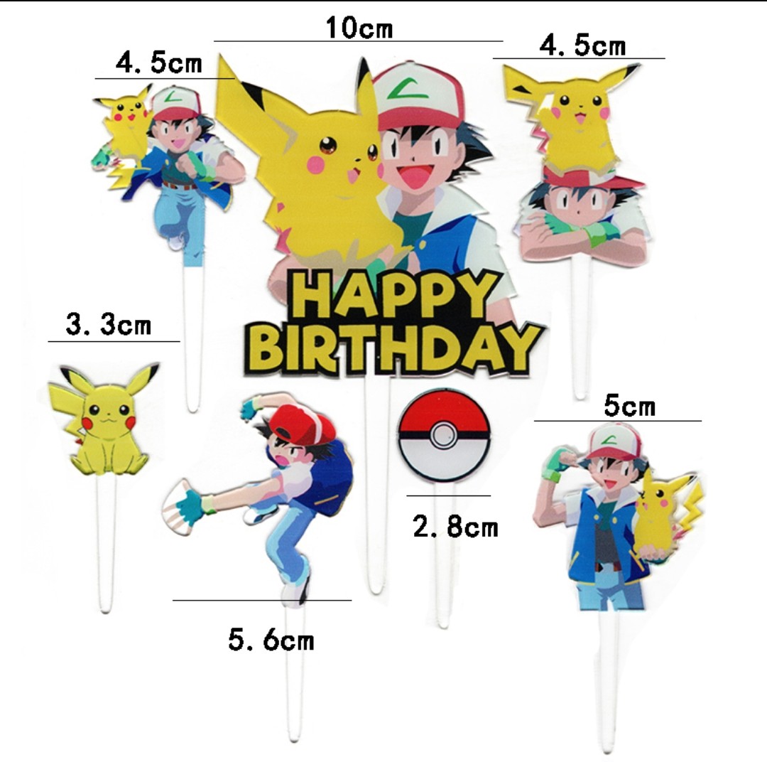 [Ready Stock] Pokemon Anime Pikachu & Ash Ketchum( Design 1 ) Acrylic ...