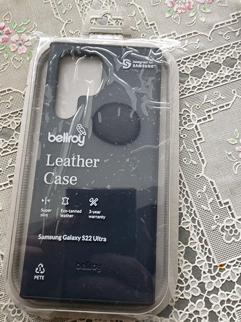 S22 ultra bellroy leather case blue, Mobile Phones & Gadgets, Mobile ...