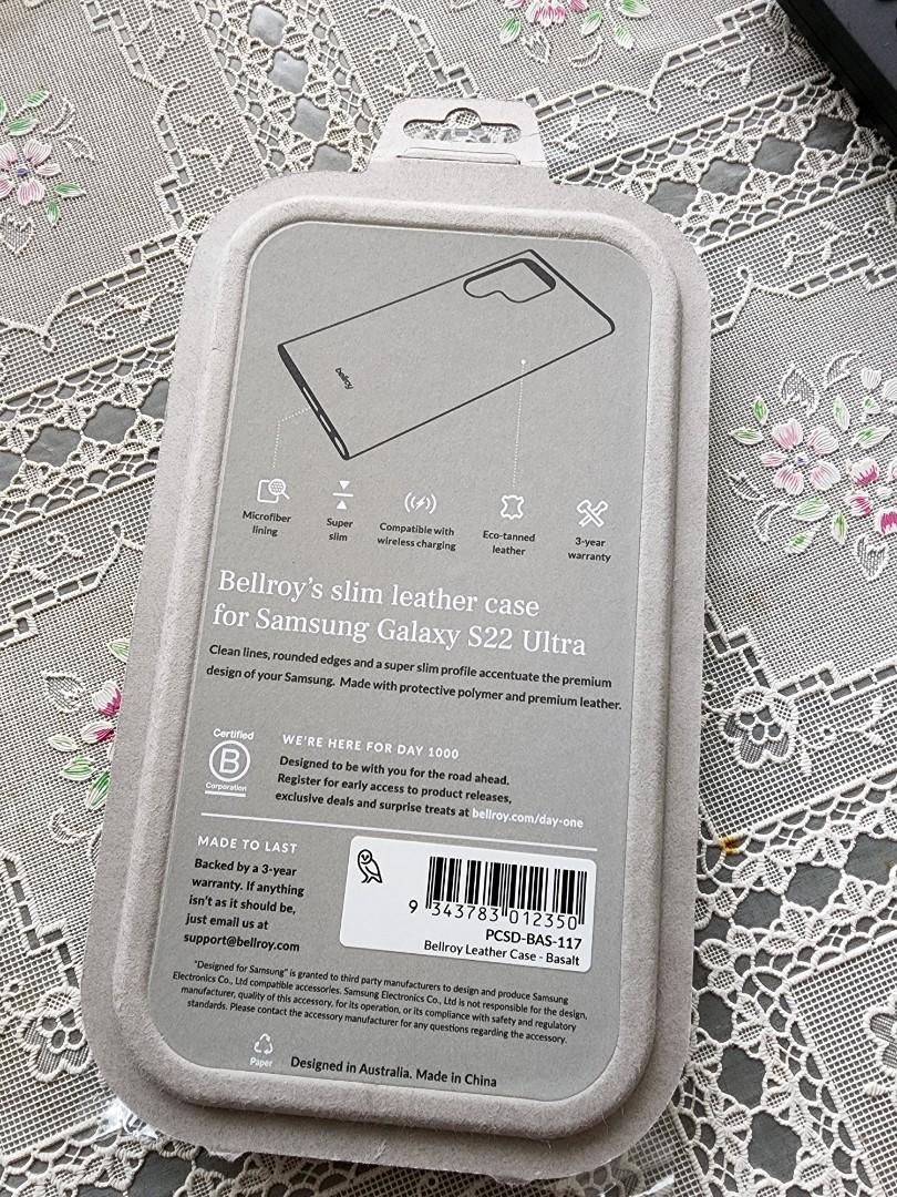 S22 ultra bellroy leather case blue, Mobile Phones & Gadgets, Mobile ...