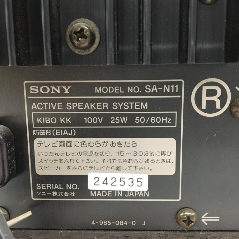 SONY ACTIVE SPEAKER SYSTEM SA-N11, 音響器材, Soundbar、揚聲器、藍牙喇叭、耳擴 - Carousell