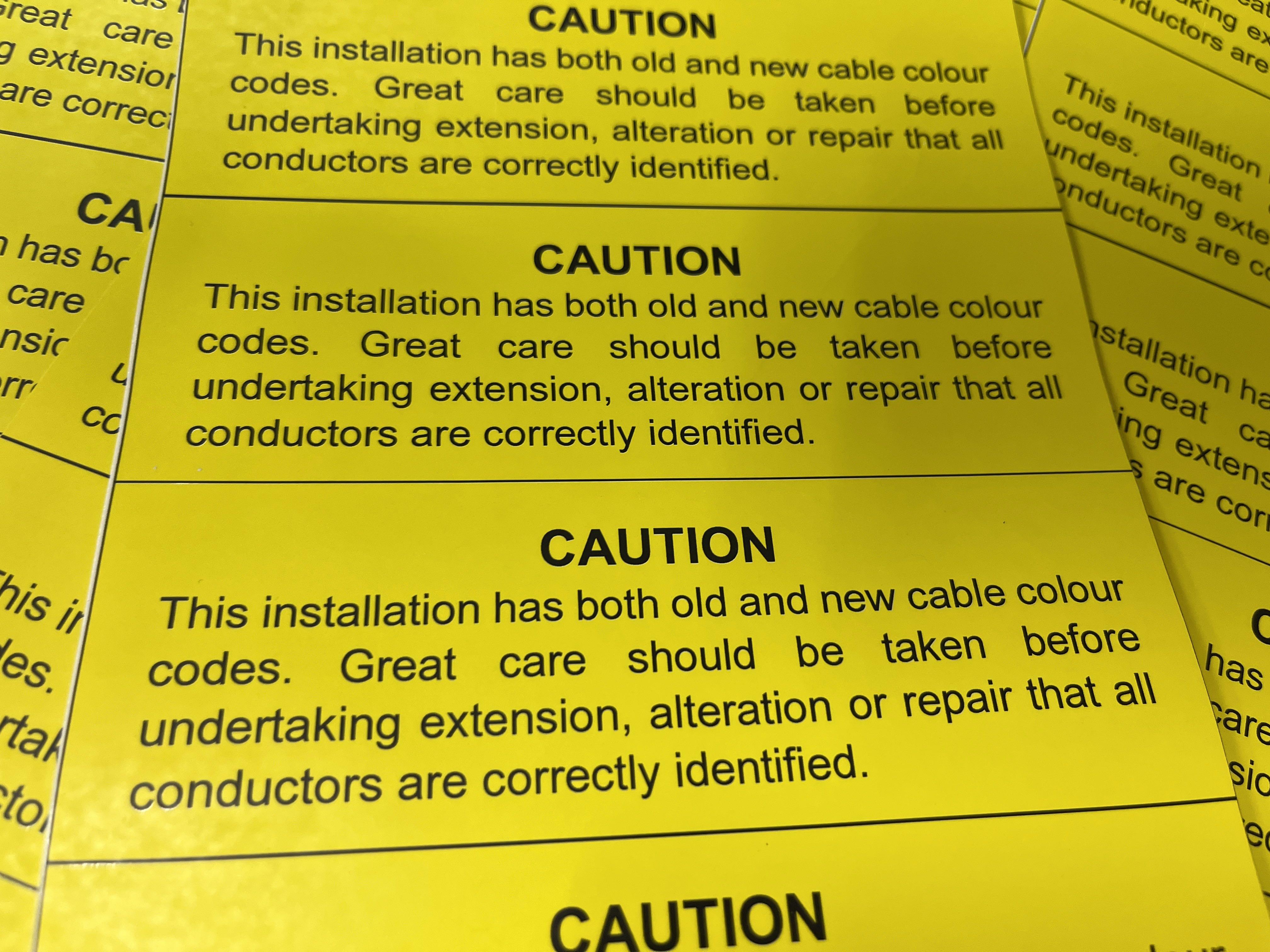 SS638 Caution Sticker, Everything Else on Carousell