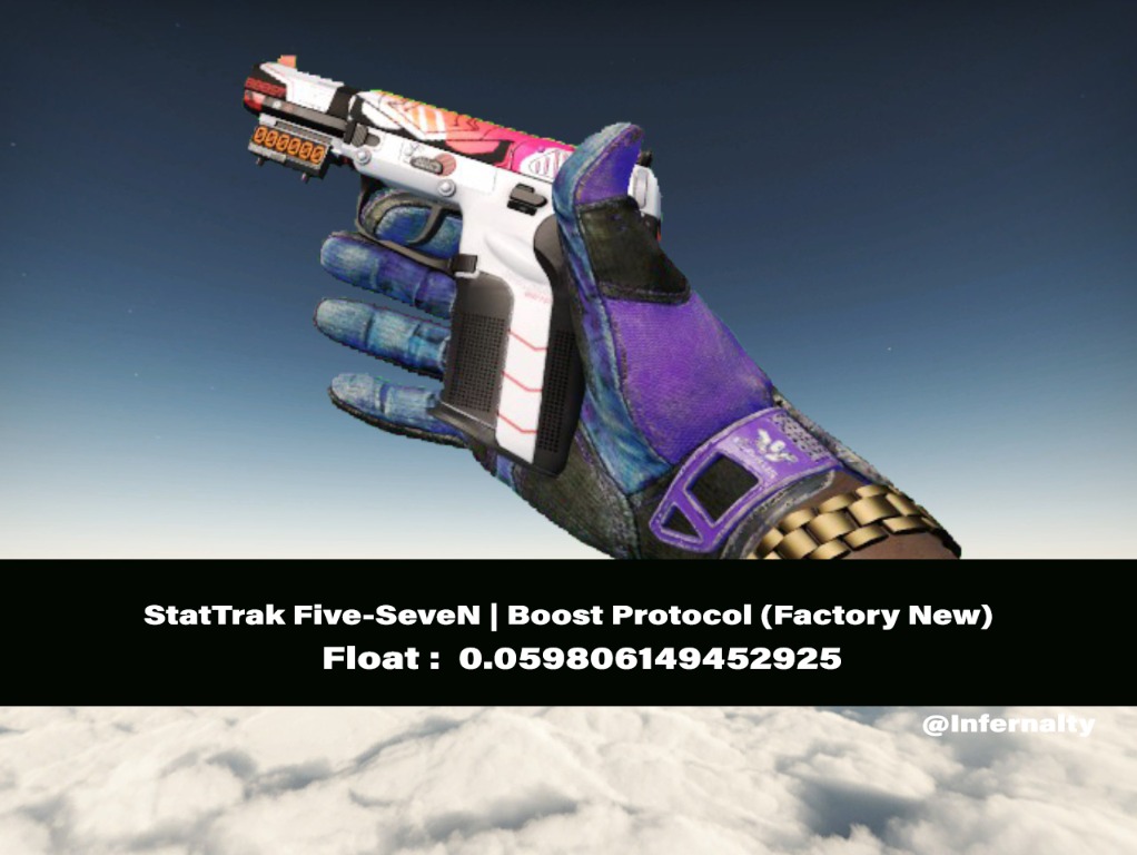 StatTrak Five-SeveN Boost Protocol FN CSGO SKINS KNIVES, Video Gaming ...