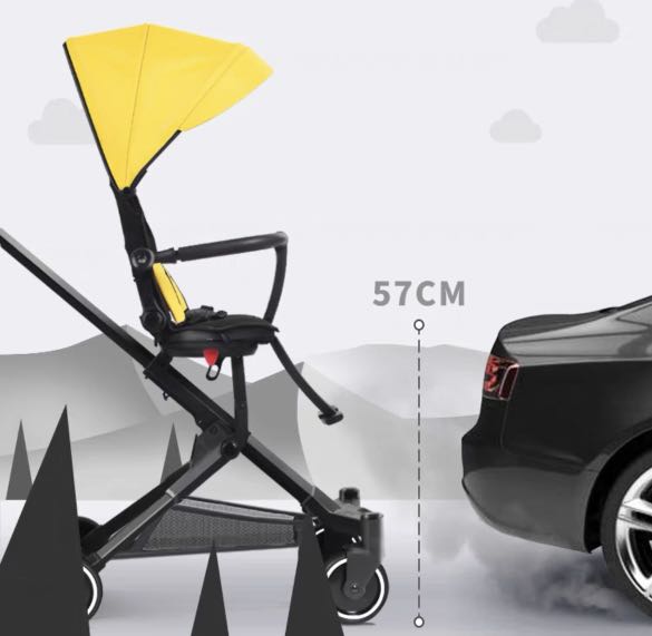 Compact, High-seated (57cm) Stroller with front and back facing, Babies ...