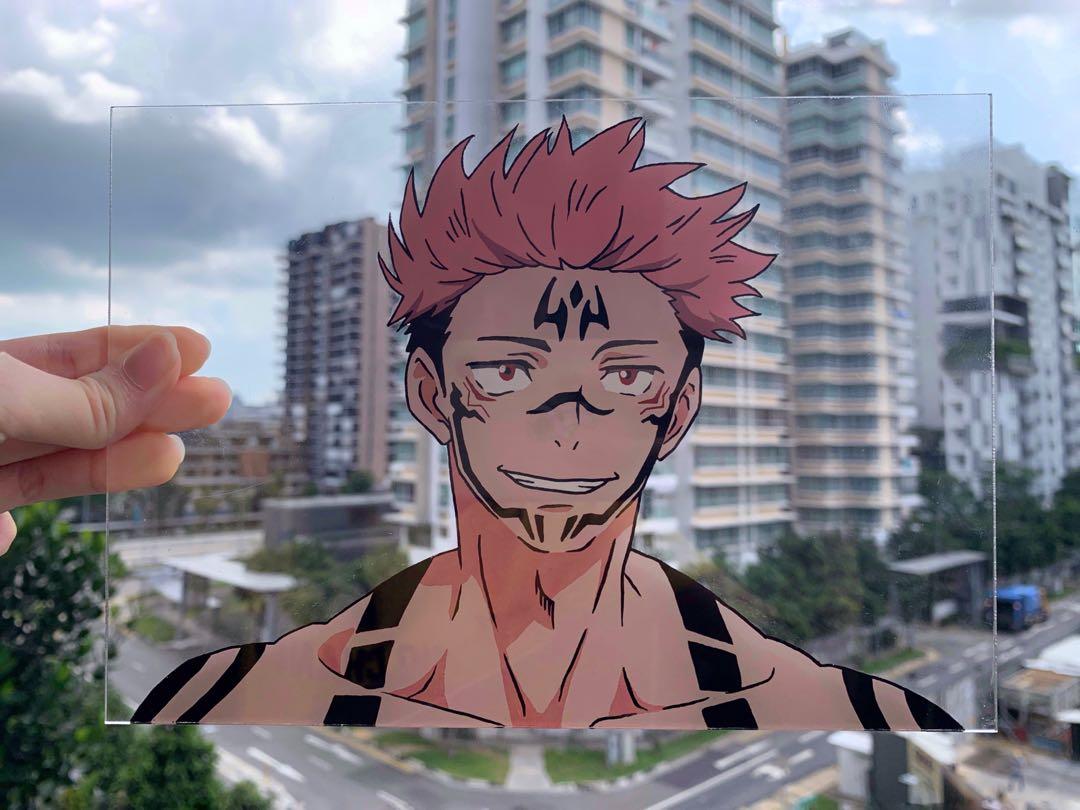 Ryomen Sukuna (Jujutsu Kaisen) Glass Painting, Hobbies & Toys ...