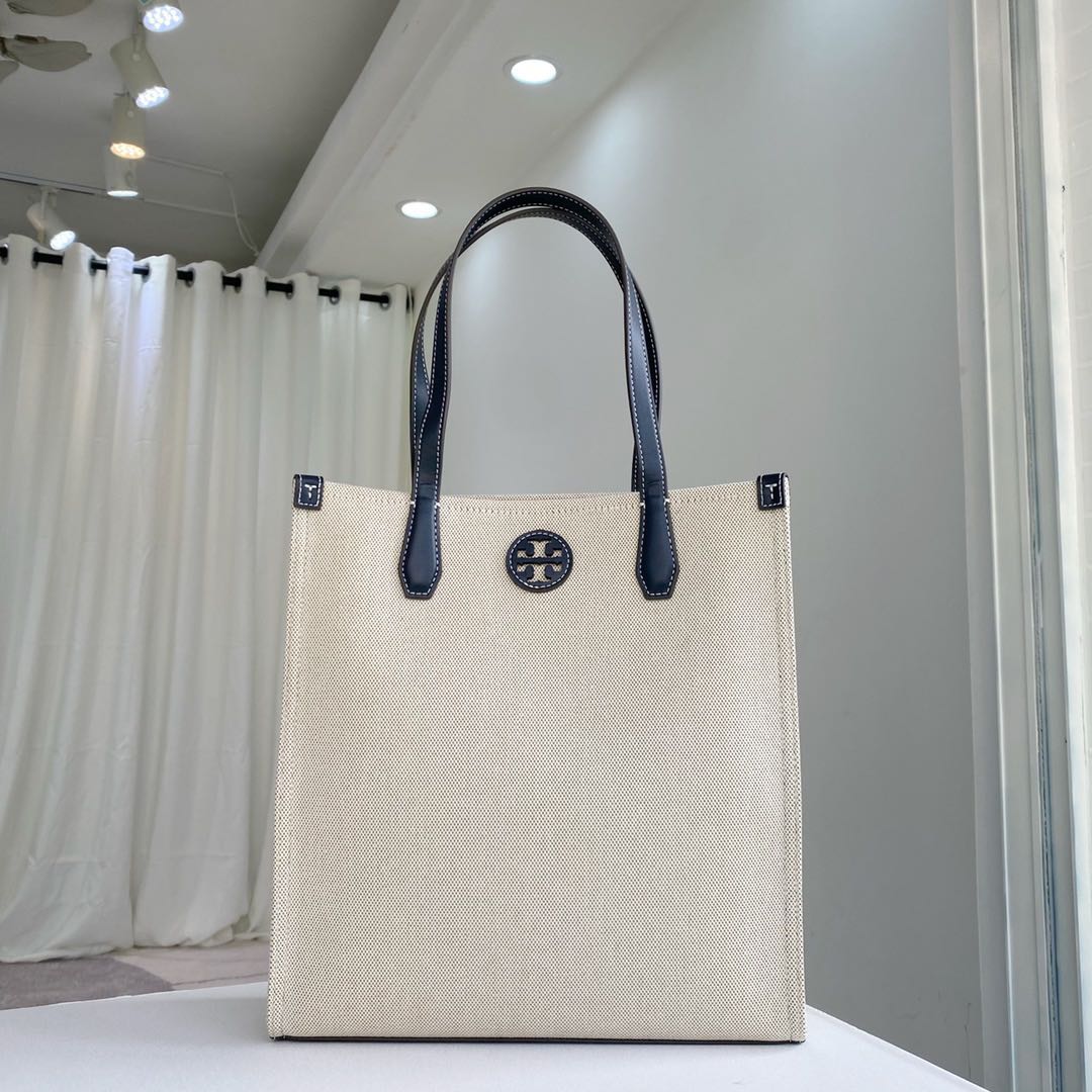 Tory Burch Blake Canvas Tall Tote, Women's Fashion, Bags & Wallets ...