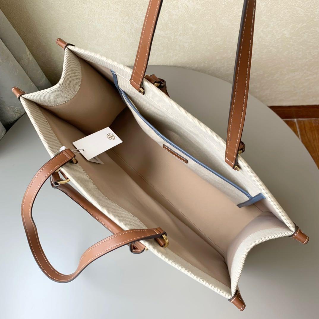Tory Burch Blake Canvas Tote, Women's Fashion, Bags & Wallets, Tote ...