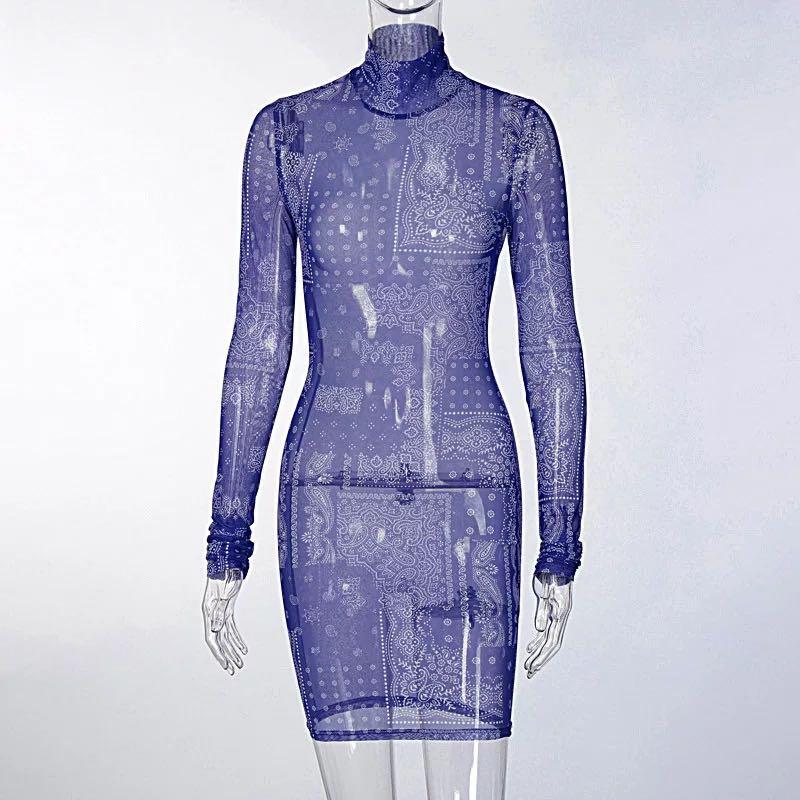 TRANSPARENT BLUE DRESS, Women's Fashion, Dresses & Sets, Dresses on ...
