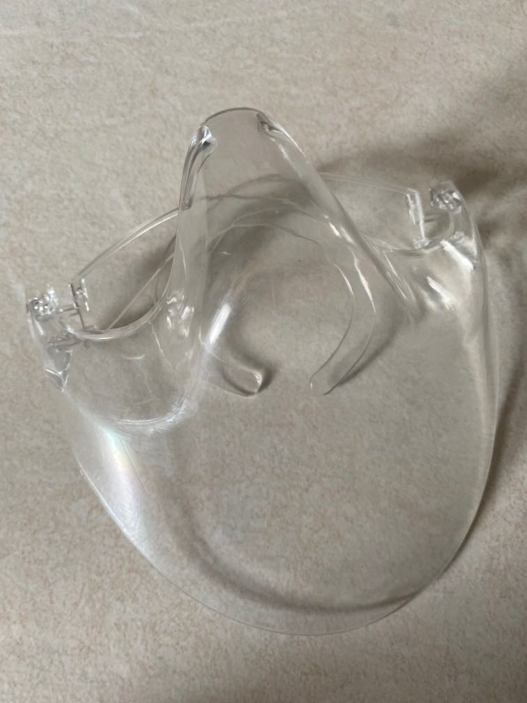 Transparent Face Shield Mouth Cover, Health & Nutrition, Face Masks ...