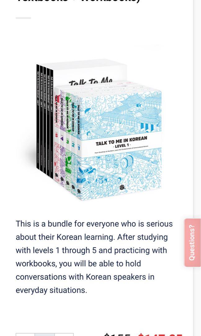 TTMIK (Talk To Me In Korean) Levels 1-5 Package (Grammar Textbooks ...