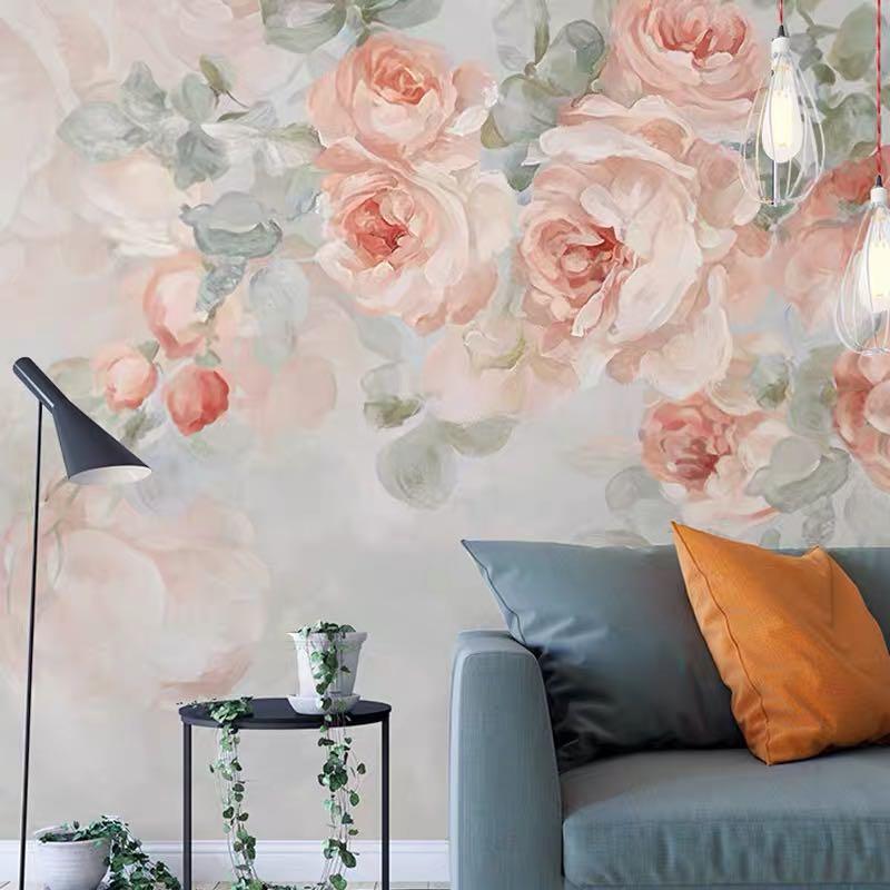 3D Wallpaper flowers design for home or office, Furniture & Home Living ...