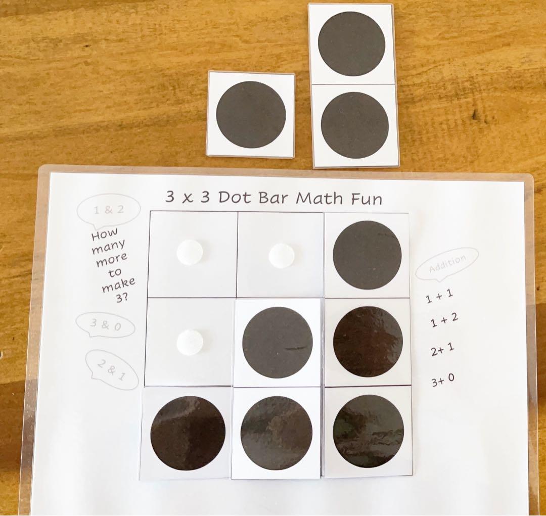 3x3 Dot Bar Math Learning at Early stage, Hobbies & Toys, Toys & Games ...
