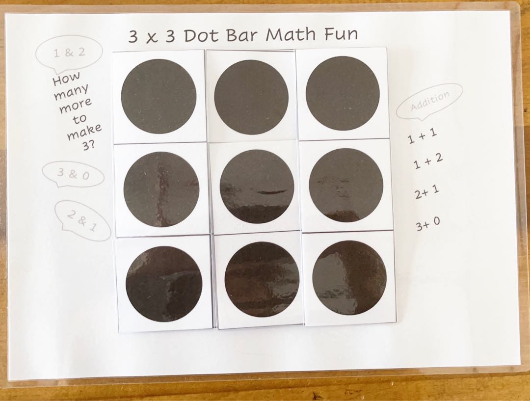 3x3 Dot Bar Math Learning at Early stage, Hobbies & Toys, Toys & Games ...