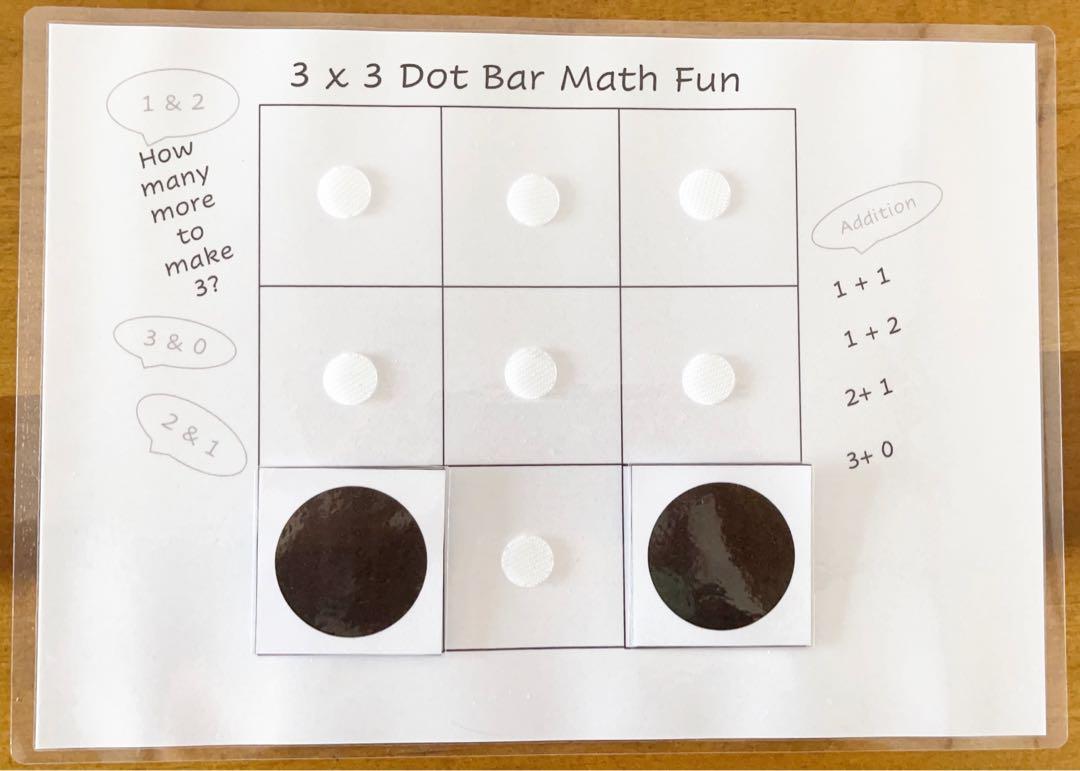 3x3 Dot Bar Math Learning at Early stage, Hobbies & Toys, Toys & Games ...