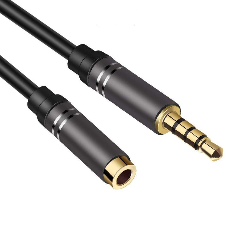 6Ft Male To Female Audio Cable,Jeselry 4 Pole Hi-Fi Extension Stereo ...