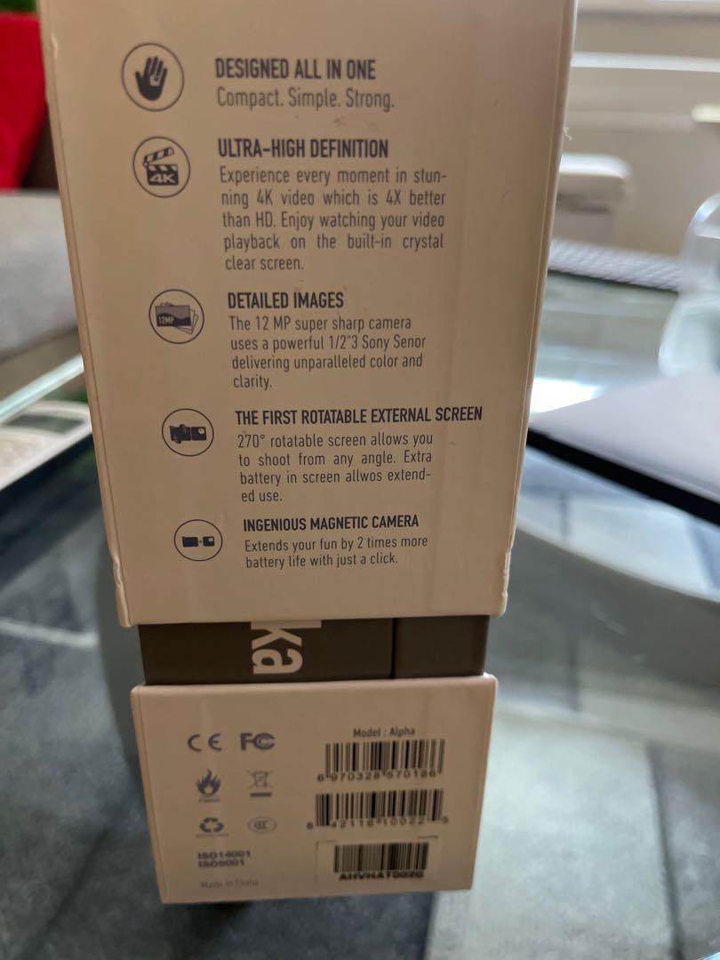 AEE Moka Action Camera Alpha Moka 4K HD, Photography, Cameras on Carousell