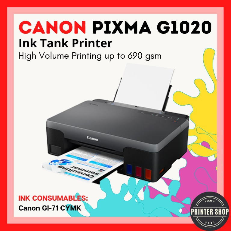 Canon Pixma G1020 Ink Tank Printer, Computers & Tech, Printers ...