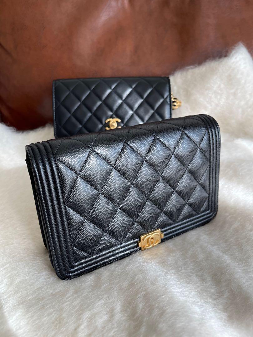Chanel Boy WOC Caviar Microchip, Luxury, Bags & Wallets on Carousell