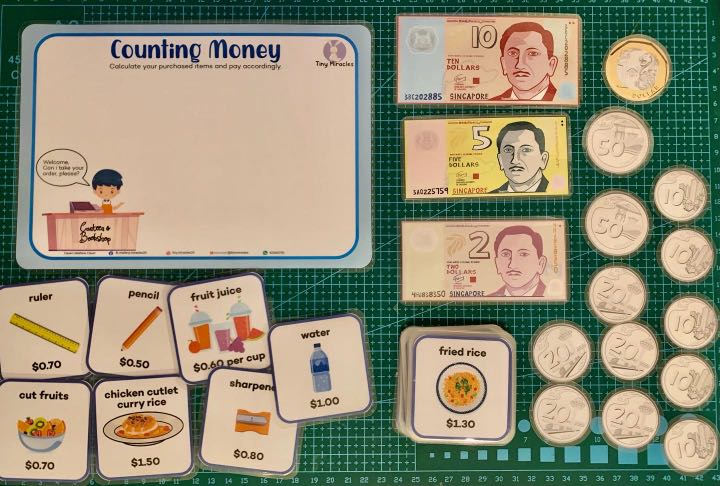 Count Money- Play Pretend Canteen & Bookshop/ Cafe/ Grocery Shopping ...