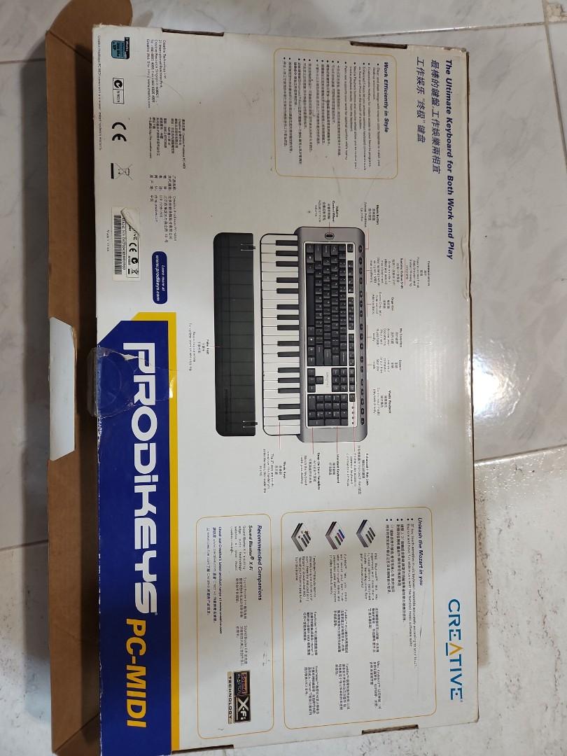 Creative prodikeys pc-midi keyboard, Hobbies & Toys, Music & Media ...