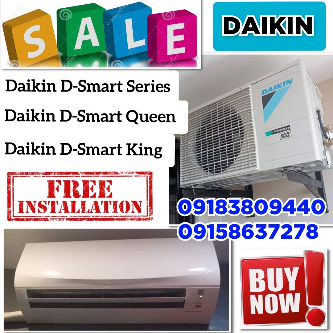 Daikin D-Smart Inverter Split Type Aircon, TV & Home Appliances, Air ...