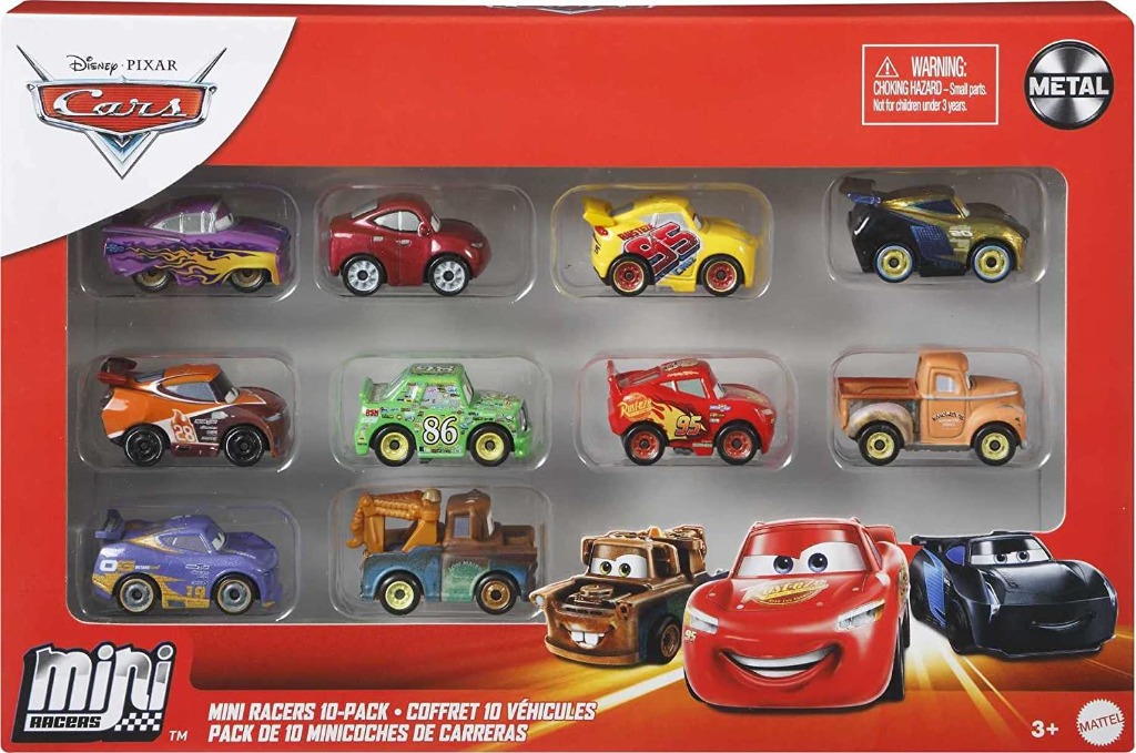 Disney Pixar Cars Mini Racers Derby Racers Series 10-Pack, Hobbies ...