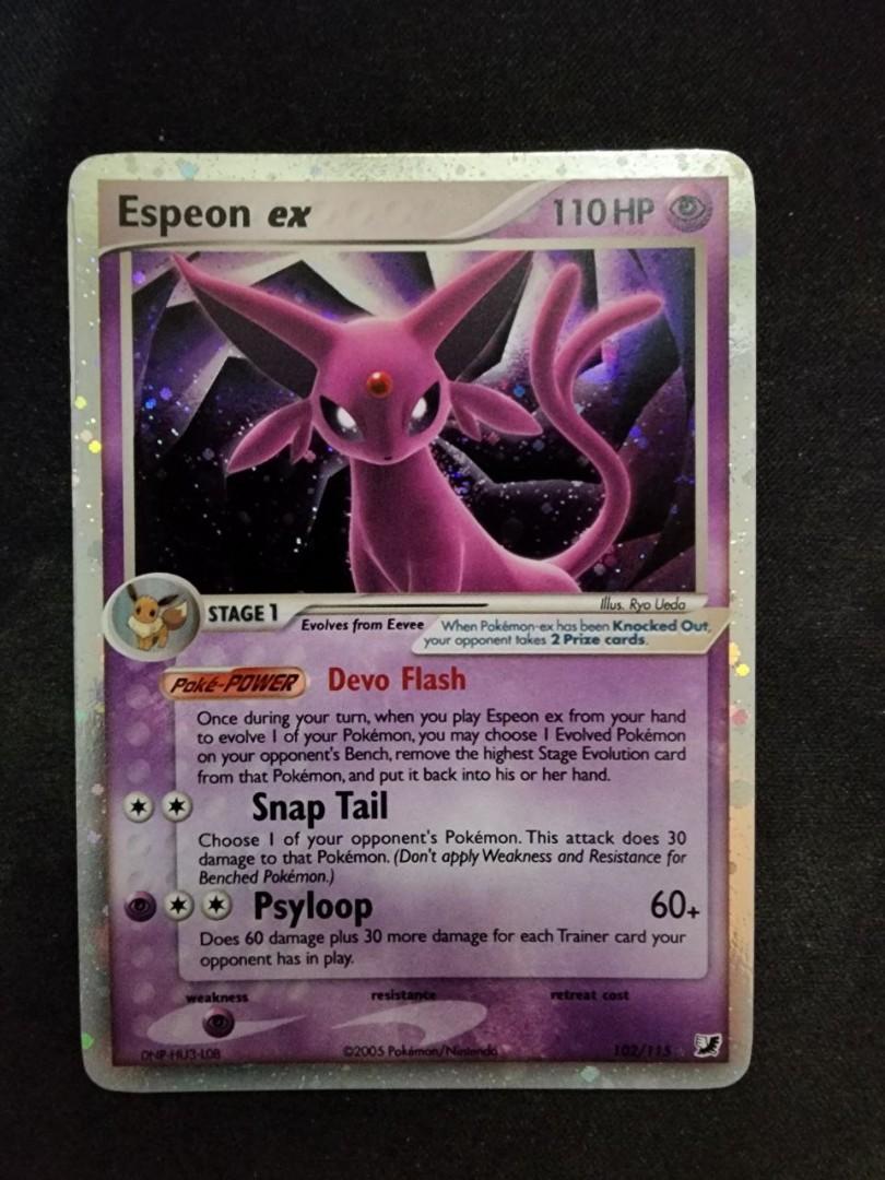 Espeon Ex Raw, Hobbies & Toys, Memorabilia & Collectibles, Vintage ...