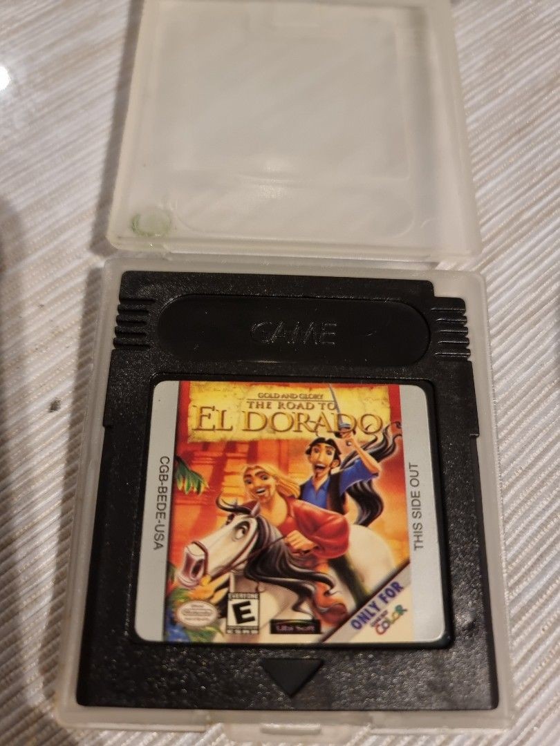 Game boy color game cartridge - The Road to El Dorado, Video Gaming ...