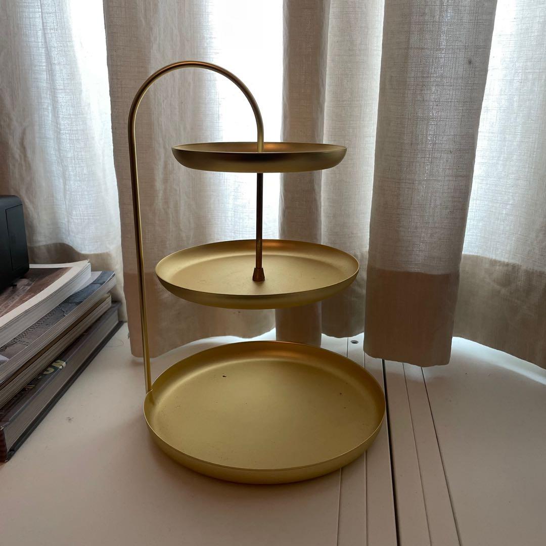 Gold Tiered Display Shelf, Furniture & Home Living, Home Decor, Other ...