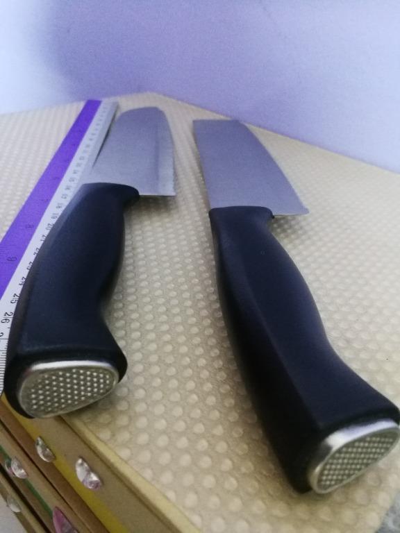 Golden Rose Knife Set (Chef + Cleaver) (Made in Korea) + free 'Bamboo ...