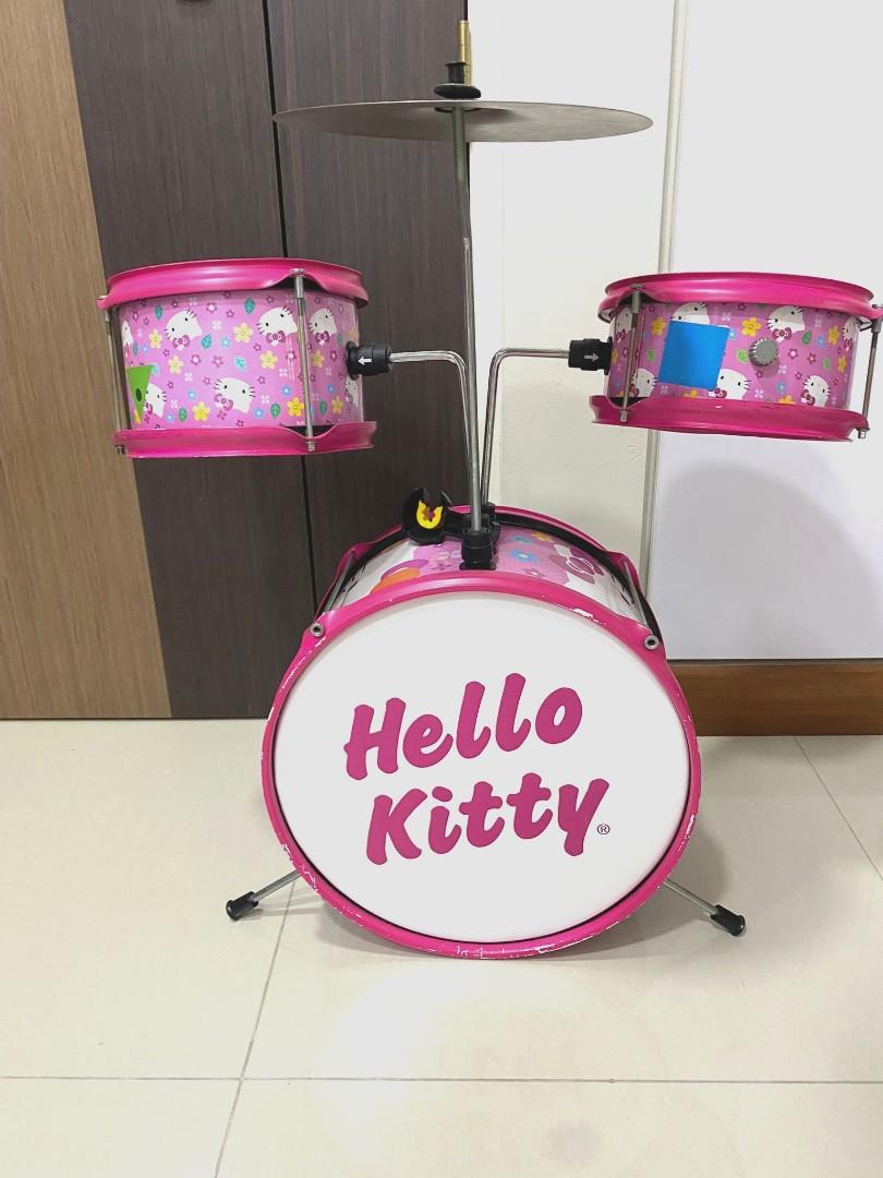 Hello kitty drum set, Hobbies & Toys, Music & Media, Musical ...